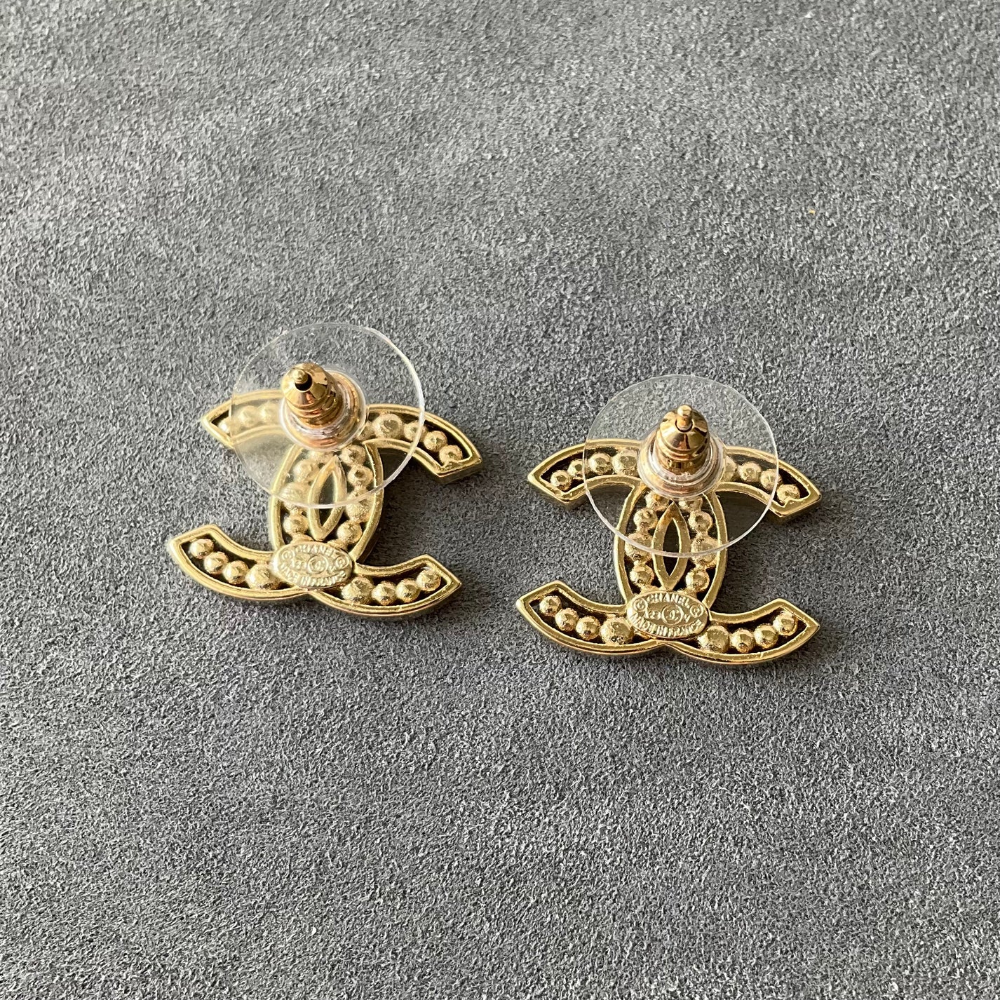 Coco cz pearl gold stud earring – ParadiseKissCo